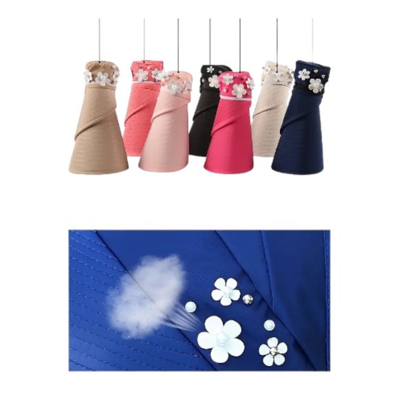 Brim Brim | Accessories | Navy Blue Wide Brim Brim Foldable Picnic Hat | Poshmark